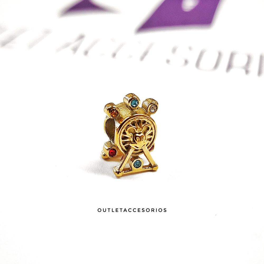 Charms rueda de la fortuna Dorado